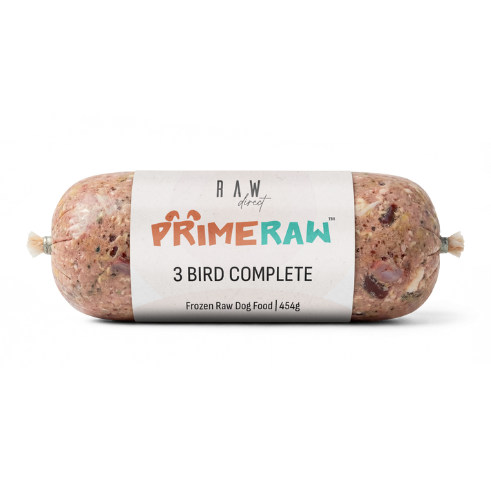 PRIME RAW 3 Bird Complete 454g - Premium Raw Dog Food for Optimal ...