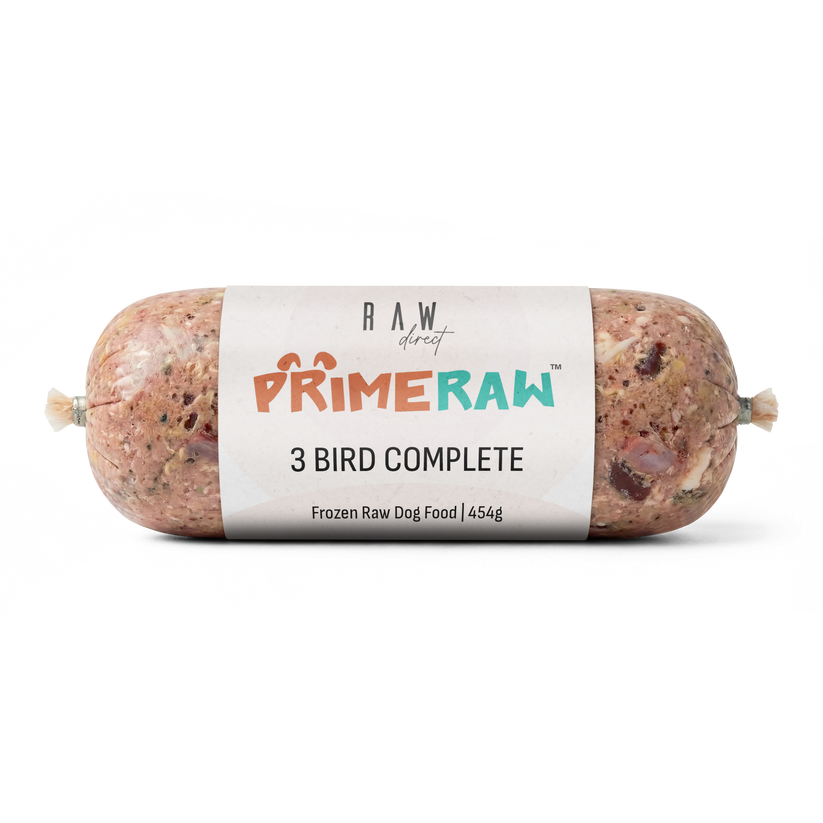 PRIME RAW 3 Bird Complete 454g - Premium Raw Dog Food for Optimal ...