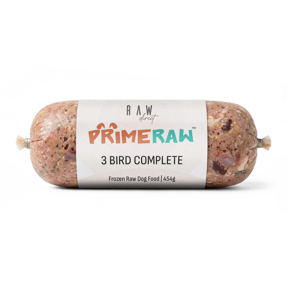 PRIME RAW 3 Bird Complete 454g - Premium Raw Dog Food for Optimal ...