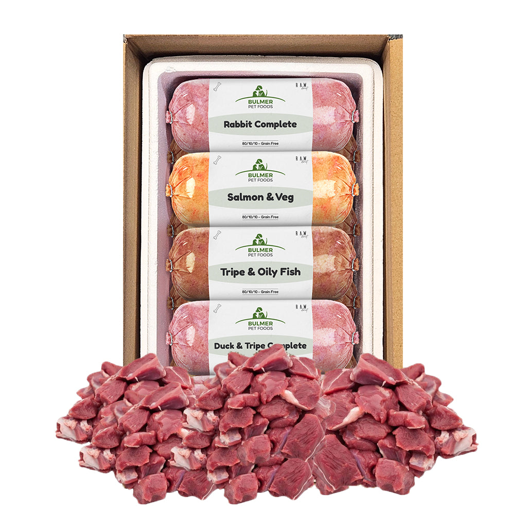 Bulmers Raw Mix 20 | 1kg Beef Chunks – Raw Direct