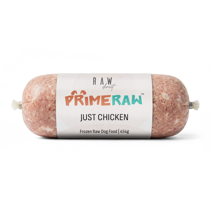 PRIME RAW Just Chicken - Fresh, Natural Dog Food | 454g – Raw Direct