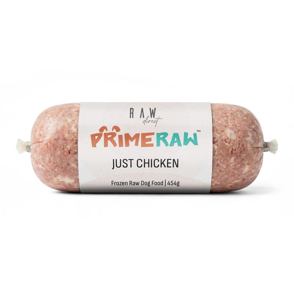 PRIME RAW Just Chicken - Fresh, Natural Dog Food | 454g – Raw Direct