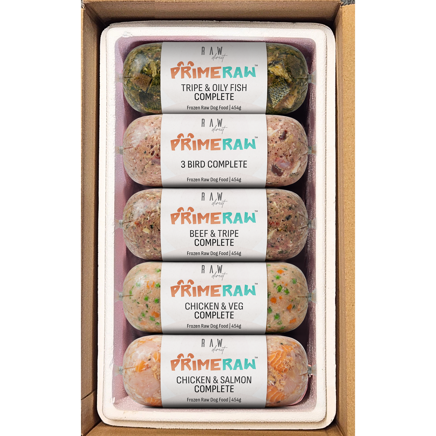 PRIME RAW Mix Variety Box - Premium Raw Dog Food Bulk Box – Raw Direct