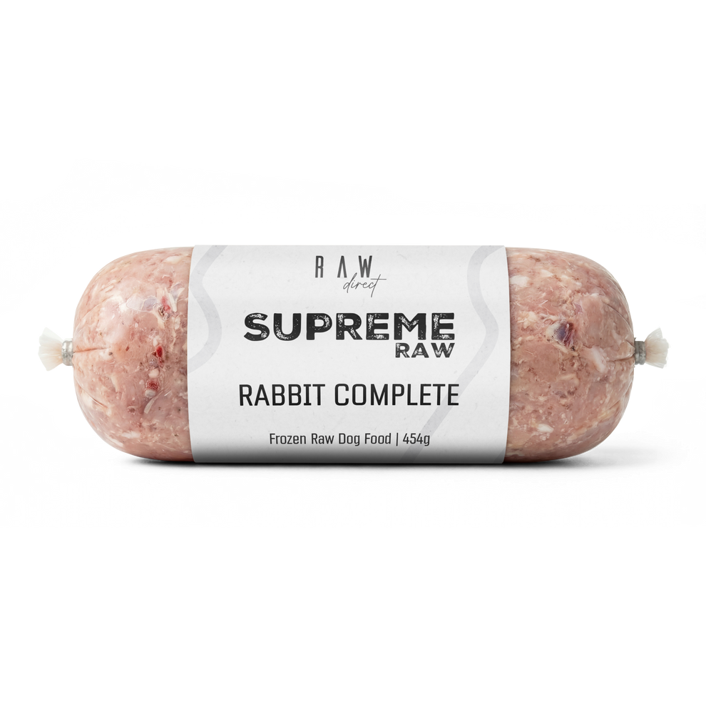Supreme Rabbit Raw Dog Food 454g | 80/10/10 BARF - Raw Direct
