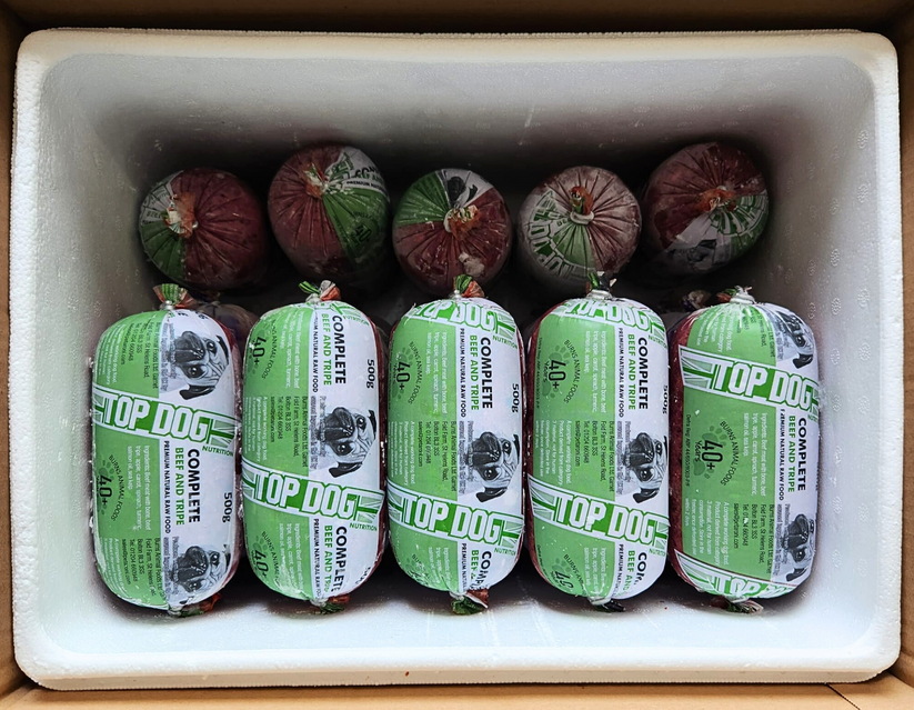 Beef & Tripe Dinner Complete 500g | 80/10/10 – Raw Direct