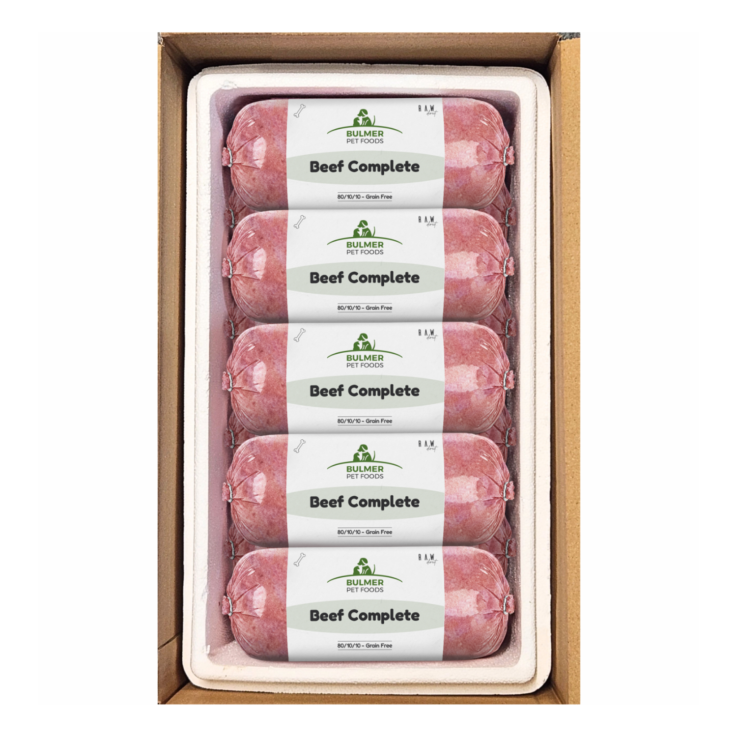 BULMER COMPLETE Beef Complete Dog Food 454g - Natural, Nutritious Raw ...