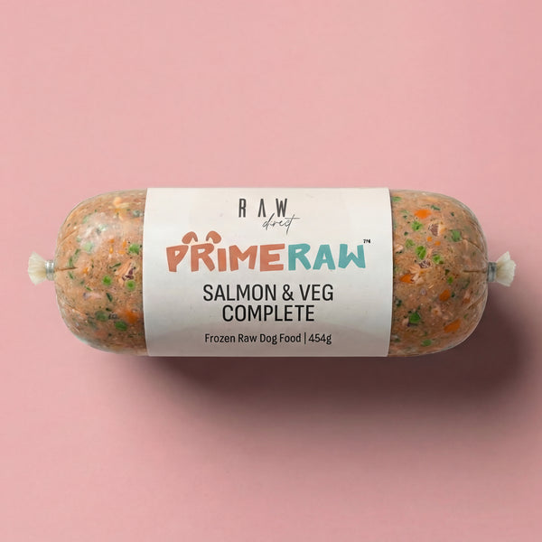 PRIME RAW - Salmon & Veg Complete Dog Food | Nutritious & Wholesome ...
