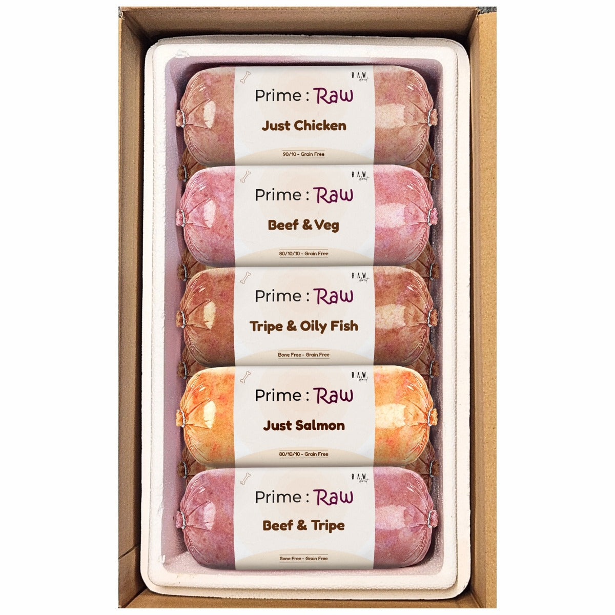 PRIME RAW Mix Variety Box - Premium Raw Dog Food Bulk Box – Raw Direct